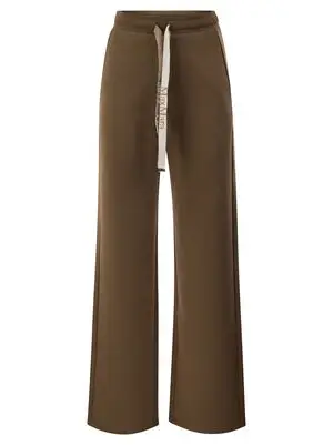Max Mara Smmbali Wide Jersey Trousers - Brown