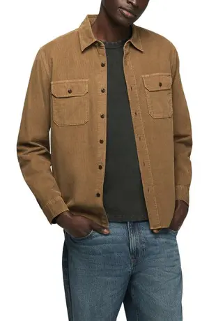 Lucky Brand Corduroy Workshirt - Kangaroo