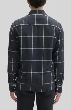 Robert Barakett Jakin Windowpane Button Front Shirt