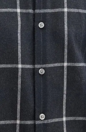 Robert Barakett Jakin Windowpane Button Front Shirt