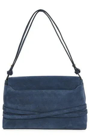 LIFFNER Belted Suede Shoulder Bag