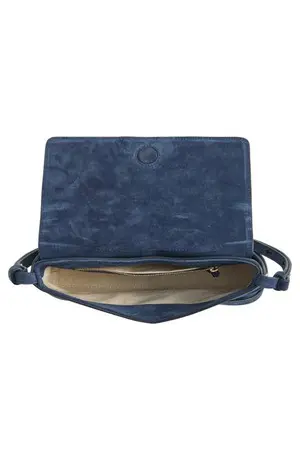 LIFFNER Belted Suede Shoulder Bag