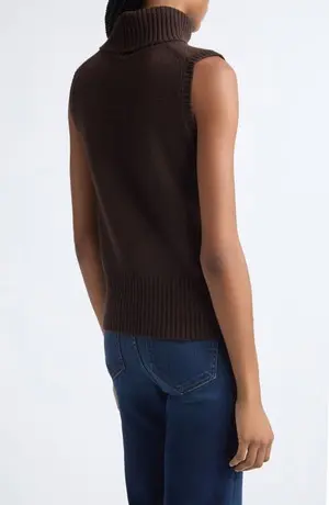 Veronica Beard Mazzy Cashmere Shell - Espresso