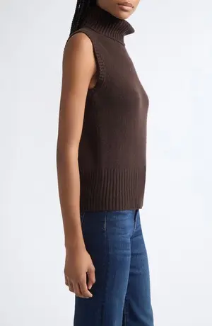 Veronica Beard Mazzy Cashmere Shell - Espresso