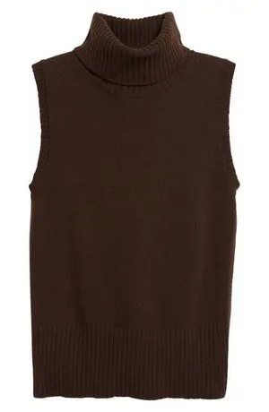 Veronica Beard Mazzy Cashmere Shell - Espresso