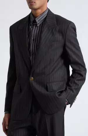 Versace Wool Jacquard Evening Jacket