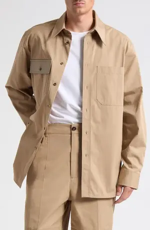 Bottega Veneta Cotton Gabardine Shirt - Hemp