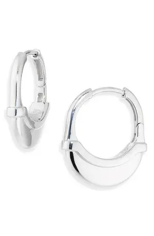 WYLD BOX Luna Sterling Hoop Earrings - Silver