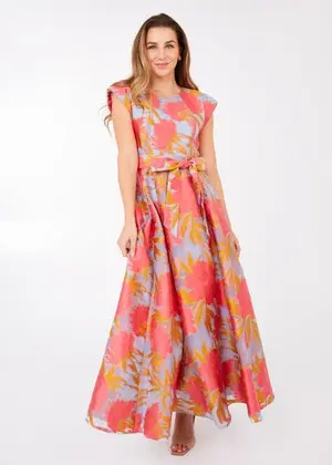 ABBEY GLASS Olivia Gown - Coral