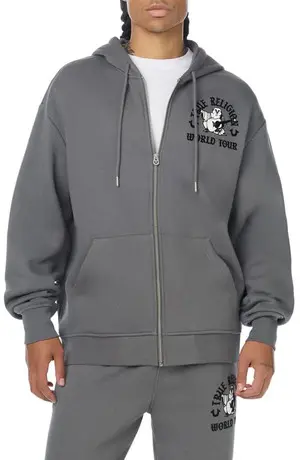 True Religion Arch Buddha Sweatpants - Granite Grey