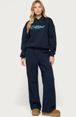 EDIKTED Miss Wide Leg Sweatpants