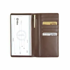ROYCE NEW YORK Rfid Blocking Checkbook Wallet - Coco