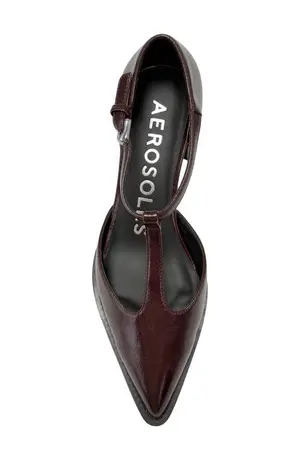 Aerosoles Mona Faux Leather T-strap Pump - Fig