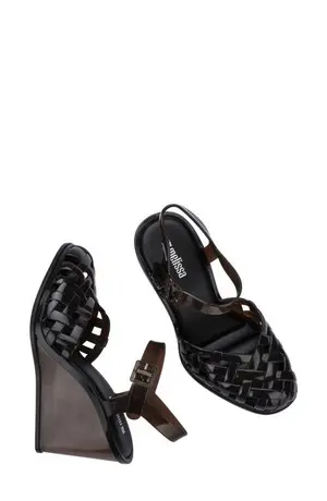 Melissa Agata Wedge Sandal - Brown