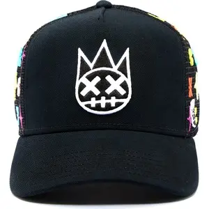 CULT OF INDIVIDUALITY Shimuchan Logo Trucker Hat - Black Pattern