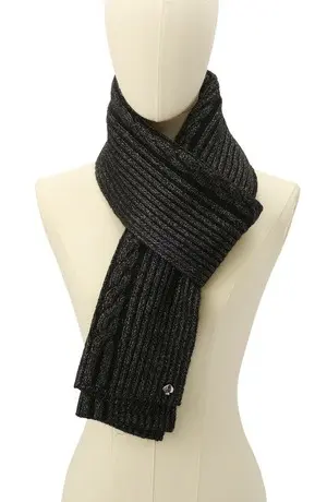 Kate Spade New York Metallic Cable Knit Scarf