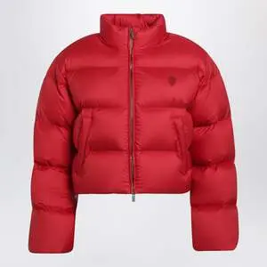 Gucci Cropped Padded Zip-up Down Jacket - Red