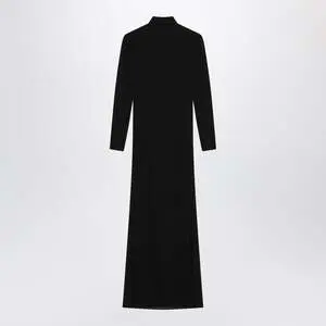 Alaïa Long Fitted Jersey Dress - Black