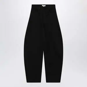 Alaïa Denim Wide Leg Jeans - Black