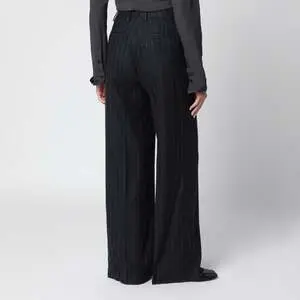 Tagliatore Anthracite Grey Pinstripe Trousers