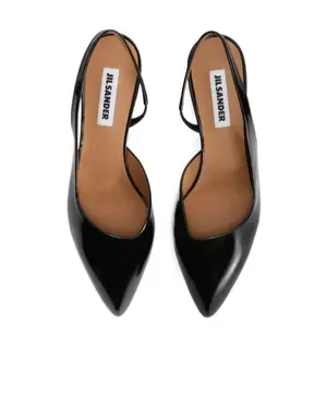 JIL SANDER Pointed Slingback Wedge Pumps