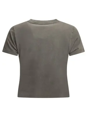 Maison Kitsuné Faded Cropped T-shirt