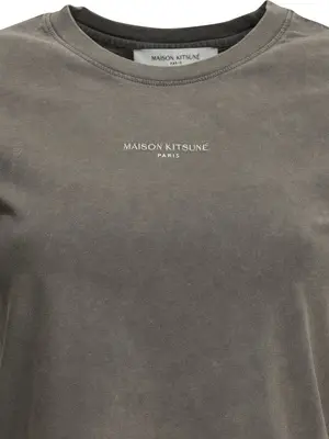Maison Kitsuné Faded Cropped T-shirt