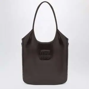 Miu Miu Dark Ivy Bag In Calfskin Leather - Brown