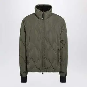 Moncler Moncler Grenoble Khaki Green Quilted Down Jacket Men Green