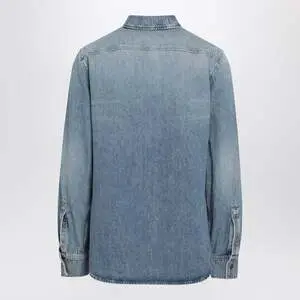 Gucci Light Faded-effect Denim Shirt
