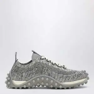 AMI Paris Mirage Sneakers In Grey And Ivory Mesh - Gray
