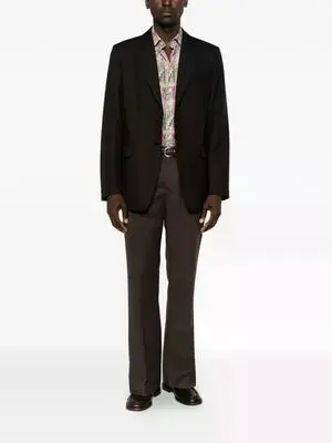 Etro Paisley-print Long-sleeve Shirt - Blue