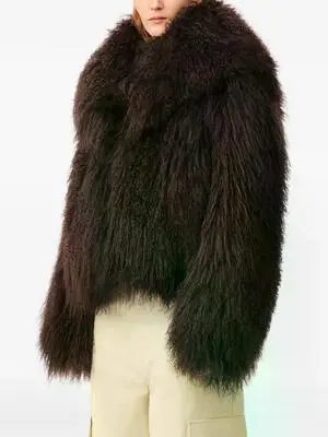 AMI Paris Lamb Shearling Short Jacket