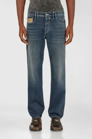 DIESEL® Regular Jeans Regular Waist 2023 D-finitive, Medium Button Fly - Blue