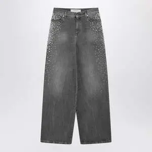 GOLDEN GOOSE Melody Vintage-wash Cotton Boyfriend Jeans, Grey - Gray