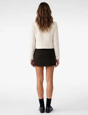 Koton Checked Tweed Jacket
