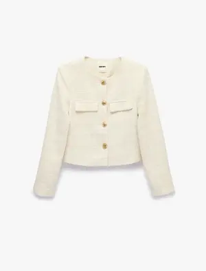 Koton Checked Tweed Jacket
