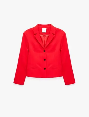 Koton Long Sleeve Double Face Notched Blazer