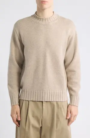 DUNST Gender Inclusive Chunky Roll Neck Sweater - Light Pebble