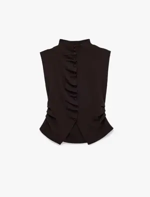 Koton High Neck Knit Vest