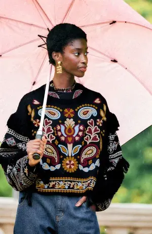Farm Rio Love Paisley Cornelli Sweater