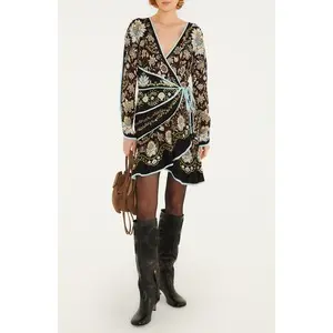 Farm Rio Daniela Wrap Minidress