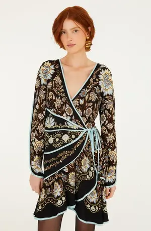 Farm Rio Daniela Wrap Minidress