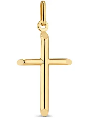 DEVATA Cross Tube Pendant With Cable Chain Necklace