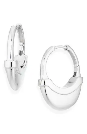 WYLD BOX Luna Sterling Hoop Earrings - Silver