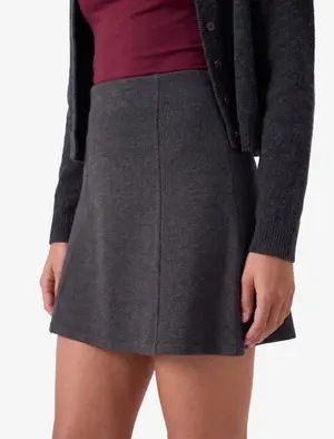Koton Slim Cotton Blend A-line Mini Skirt