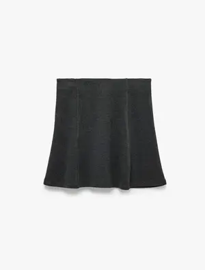 Koton Slim Cotton Blend A-line Mini Skirt