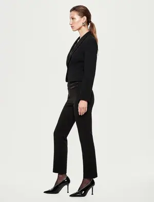 Koton Long Sleeve Shawl Collar Cropped Blazer Jacket