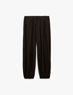 Koton Relaxed Crinkled Jersey Balloon Pants