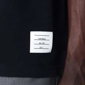 Thom Browne Navy Cotton Polo Shirt